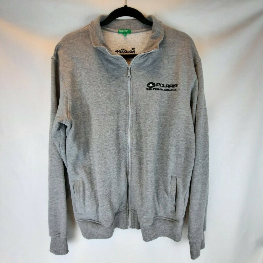 Rare Polaris United Colors Benetton Full Zip Spellout… - Gem